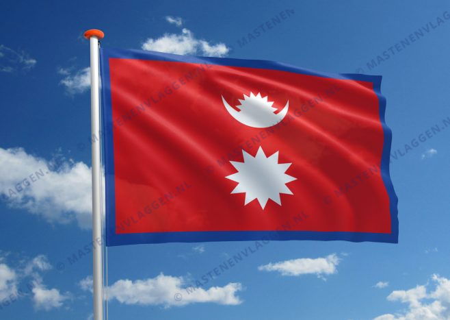 Vlag Nepal (variant) | Bestel bij MastenenVlaggen.nl